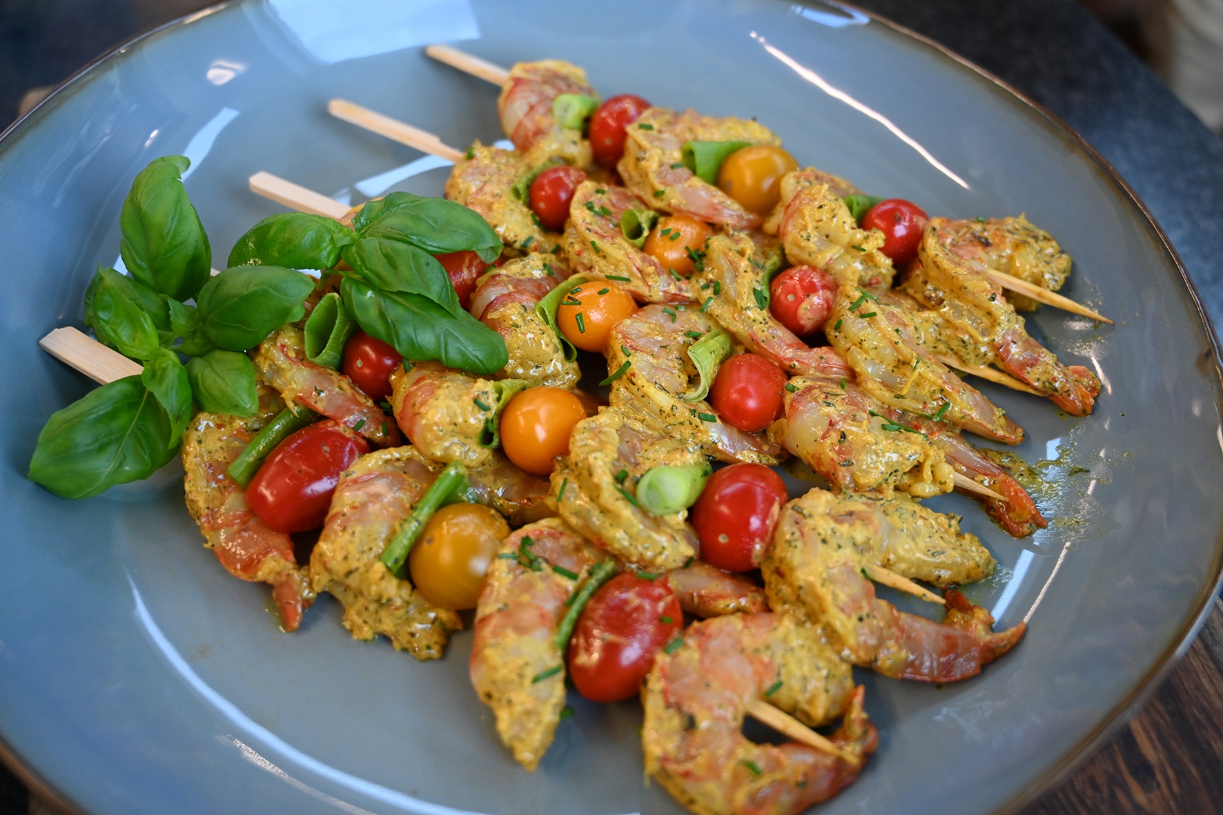 Brochettes de scampis - Evlier